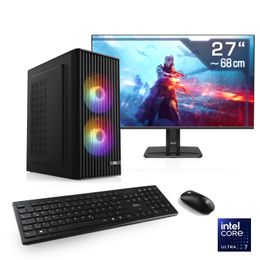 CSL Gaming-PC-Komplettsystem "Spectrum V25259", Energieeffizienz: E (A-G), schwarz, Microsoft Windows 11 Home (64 Bit), 32 GB RAM 1.000 GB SSD, Computer_Komplettsysteme