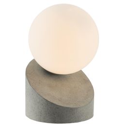 NOWA Tischleuchte "ALISA", grau, &Oslash; 10cm H: 16cm, 1 Stk., Leuchten, Tischlampe Nachttischlampe Deko-Tischleuchte Schlafzimmer, Tischleuchte