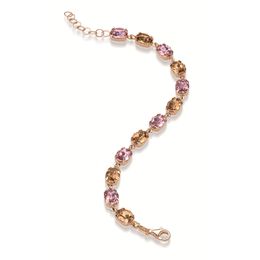 Adelia&acute;s Armband ADELIA&acute;S "Armband aus 925 Silber ros&eacute;vergoldet", ros&eacute;gold, Armb&auml;nder, Damen, 16cm, Silber 925 (Sterlingsilber), Armband, mit Zirk farbig 16 cm