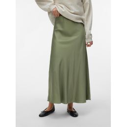 V&eacute;ro Moda A-Linien-Rock VERO MODA "VMMERLE ANKLE SKIRT WVN GA NOOS", Damen, Gr. L, oil gr&uuml;n, Web, Obermaterial: 100% Polyester, unifarben, kn&ouml;chellang, R&ouml;cke A-Linien-Rock, Kunstfaser
