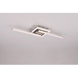 REALITY LEUCHTEN LED Deckenleuchte "VIALE, als Deckenlampe oder Wandlampe m&ouml;gl, LED St&auml;be schwenkbar", grau (nickel), 1, H: 5cm, 1 Stk., Leuchten, warmwei&szlig; 3000K 1860 Lumen 54x16 cm beweglich Flurlampe Wohnzimmerlampe, LED Deckenleuchte