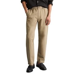 Marc O'Polo Chinohose MARC O'POLO DENIM "aus Bio-Baumwolle und Leinen", Herren, Gr. XL, Normalgr&ouml;&szlig;en, soft braun, Obermaterial: 65% Baumwolle, 35% Leinen, unifarben, relaxed fit normal, Hosen Chinohose