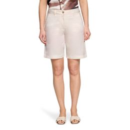 Stoffhose Betty Barclay "Damen mit Eingrifftaschen", Damen, Gr. 36, Normalgr&ouml;&szlig;en, rohwei&szlig;, Obermaterial: 97% Baumwolle, 3% Elasthan, Basic, straight fit kurz, Hosen Stoffhose