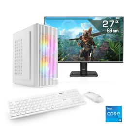 CSL PC-Komplettsystem "Spectrum V25250W", Energieeffizienz: E (A-G), wei&szlig;, Microsoft Windows 11 Home (64 Bit), 16 GB RAM 1.000 GB SSD, Computer_Komplettsysteme