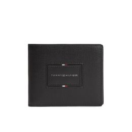 Geldb&ouml;rse Tommy Hilfiger "TH FOUNDATION CC AND COIN", Damen, schwarz, Leder, Kleinlederwaren, Herren Geldbeutel, Portemonnaie zum Klappen