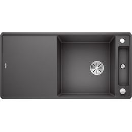 Granitsp&uuml;le Blanco "AXIA III XL 6 S-F", grau (felsgrau), B:50cm H:19cm T:99cm, Verbundwerkstoff, K&uuml;chensp&uuml;len, inklusive gratis Glasschneidebrett