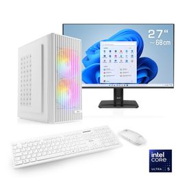 CSL Gaming-PC-Komplettsystem "Spectrum V25256W", Energieeffizienz: E (A-G), wei&szlig;, Microsoft Windows 11 Home (64 Bit), 32 GB RAM 1.000 GB SSD, Computer_Komplettsysteme