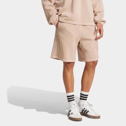Shorts adidas Sportswear "ALL SZN FRENCH TERRY WASHED 8-INCH", Herren, Gr. L, N-Gr, beige (warm sandstone, normal, gr.), Obermaterial: 100% Baumwolle, Hosen Shorts, lockere Passform, 20 cm Innenbeinl&auml;nge, mit Kordelverschluss