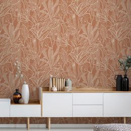 Vliestapete SUPERFRESCO EASY "Chaya Terra", braun, B:0,52m H:10m L:10m, Vlies, Tapeten, 10mx52cm (ca. 5m2)
