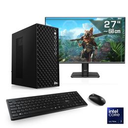 CSL Gaming-PC-Komplettsystem "Mystic V24140", Energieeffizienz: E (A-G), schwarz, Microsoft Windows 11 Home (64 Bit), 32 GB RAM 1.000 GB SSD, Computer_Komplettsysteme