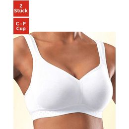 Petite Fleur sheego Gro&szlig;e Gr&ouml;&szlig;en Soft-BH, 2xwei&szlig;, Gr&ouml;&szlig;e 95C - Damen