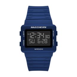 Chronograph Skechers "Larson", blau, schwarz, Armbanduhren, Herren, Chronograph, Quarzuhr, Armbanduhr, Herrenuhr, digital, Tag, Wochentag, Monat