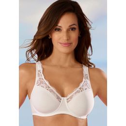 sheego Gro&szlig;e Gr&ouml;&szlig;en Minimizer-BH, pink+wei&szlig;, Gr&ouml;&szlig;e 100C - Damen