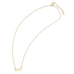 Adelia&acute;s Kette ohne Anh&auml;nger ADELIA&acute;S "Damen Halskette &ndash; Unendlichkeitszeichen aus Edelstahl 43 cm", gold, Halsketten, Damen, 43cm, Edelstahl, Perfekt als Geschenk zum Jubil&auml;um