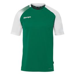 T-Shirt Kempa "Shirt Ambition 28 Kids", M&auml;dchen, Gr. 116, lagune, wei&szlig;, Obermaterial: 100% Polyester Pol. recyc.., Shirts T-Shirt