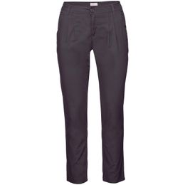 sheego Damen Chinohose mit Bundfalten, dunkelgrau, Gr&ouml;&szlig;e 108