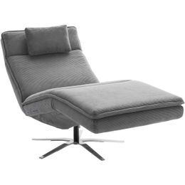 Sch&ouml;ner Wohnen Kollektion Relaxsessel "Belize, Ergonomischer Liege-Luxus zum Entspannen", grau, B:83cm H:56cm T:153cm, 95% Polyester, 5% Nylon, SCH&Ouml;NER WOHNEN-KOLLEKTION, Sessel, Relaxsessel, Herz-Waage-Position, motorische Verstellung & USB-Anschluss