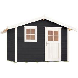 Gartenhaus Weka "123 Gr.4", grau (anthrazit), Fu&szlig;boden im Gartenhaus, ohne R&uuml;ck- und Seitenwand, ohne Dacheindeckung, Massivholz, Gartenh&auml;user, Gartenhaus, in verschiedenen Farben