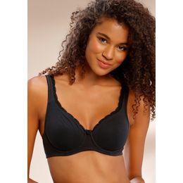 sheego Gro&szlig;e Gr&ouml;&szlig;en T-Shirt-BH, puder+schwarz, Gr&ouml;&szlig;e 100B - Damen