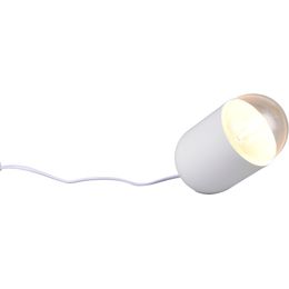 REALITY LEUCHTEN Tischleuchte "NARA, Tischlampe inkl. Leuchtmittel 1x E27 806 Lumen 2700K warmwei&szlig;", wei&szlig; matt, 1, &Oslash; 10,5cm H: 14,5cm, 2 Stk., Leuchten, Tischleuchte mit Schnurschalter und wechselbarem Leuchtmittel (inkl.), Tischleuchte