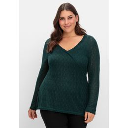 sheego Ajourpullover