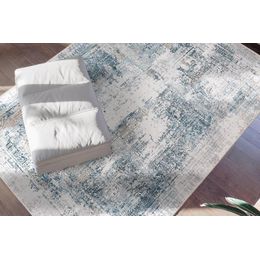Teppich me gusta "Faye 1025", bunt (multi), B:150cm H:6mm L:230cm, Polyester, Teppiche, Teppich, Flachgewebe, gedrucktes Motiv, Wohnzimmer, Esszimmer