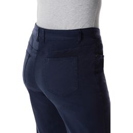 sheego Gro&szlig;e Gr&ouml;&szlig;en 7/8-Hose in schmaler Form, aus Twill, marine, Gr&ouml;&szlig;e 46 - Damen