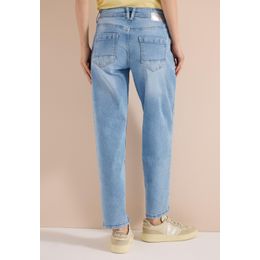 Loose-fit-Jeans Cecil, Damen, Gr. 25, L&auml;nge 28, light blau used wash, Jeans, 79% Baumwolle, 10% Polyester, 9% Viskose, 2% Elasthan, unifarben, lang, Jeans, im Loose Fit