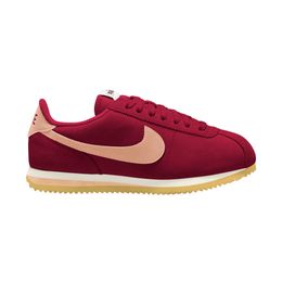 Sneaker Nike Sportswear "W CORTEZ", Damen, Gr. 42, team rot, ice peach, sail, gum light braun, Leder, Schuhe Sneaker