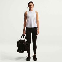 Tanktop Nike "W NK ONE CLASSIC DF TANK", Damen, Gr. M, wei&szlig;, schwarz, Obermaterial: 89% Polyester, 11% Elasthan, Tops Tanktop, sportlicher Stil, f&uuml;r Fitness, schwei&szlig;ableitende Technologie