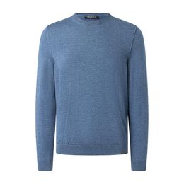 Strickpullover Maerz Muenchen "Maerz Muenchen 420500 Strickpullover Herren Bekleidung", Herren, Gr. 50, blau, 100% Wolle, Rundhals, Pullover Strickpullover
