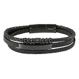 Adelia&acute;s Edelstahlarmband ADELIA&acute;S "Herren Armband aus Edelstahl" Gr. 19, schwarz, Armb&auml;nder, Herren, 19, Edelstahl, Edelstahlarmband