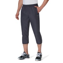 Sporthose Stooker Men "Microfaser Sporthose 3/4", Herren, Gr. L, grau (anthrazit), Stoff, 100% Polyester, gerade 3/4-L&auml;nge, Hosen Sporthose, Shorts Regular Fit Casual Microfaser f&uuml;r Herren