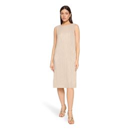 Chiffonkleid Betty Barclay "Damen ohne Arm", Damen, Gr. 36, Normalgr&ouml;&szlig;en, grau beige, Obermaterial: 100% Polyester. Futter: 95% Polyester, 5% Viskose, Basic schmal kurz, Kleider Chiffonkleid