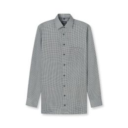 Businesshemd OLYMP "OLYMP Luxor, modern fit, New Kent", Herren, Gr. 40, Normaler Arm, grau, gr&uuml;n, 100% Baumwolle, Hemden