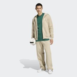 Sporthose adidas originals "TREFOIL ESSENTIALS, BEINABSCHL&Uuml;SSE OHNE SAUM", Herren, Gr. XXL, N-Gr, stone khaki, normal, gr., Obermaterial: 70% Baumwolle, 30% Polyester, Hosen Sporthose