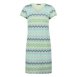 Sommerkleid Betty Barclay "Damen mit V-Ausschnitt", Damen, Gr. 36, Normalgr&ouml;&szlig;en, blau, gr&uuml;n, Obermaterial: 98% Polyester, 2% Elasthan. Futter: 100% Polyester, figurumspielend kurz, V-Ausschnitt, Kleider Sommerkleid