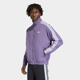 Trainingsjacke adidas originals "FIREBIRD WVN TT", Herren, Gr. L, tech lila, wei&szlig;, Obermaterial: 100% Polyamid, Jacken Trainingsjacke