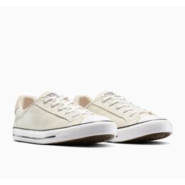 Sneaker Converse "CHUCK TAYLOR ALL STAR DAINTY LUCKY LEATHER", Damen, Gr. 37,5, schwarz-wei&szlig; (egret, schwarz, wei&szlig;), Leder, Schuhe Sneaker