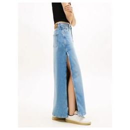 Tommy Hilfiger Jeansrock TOMMY JEANS "CLAIRE MAXI SKIRT BJ8131", Damen, Gr. S (36), denim medium, Denim/Jeans, Obermaterial: 81% Baumwolle, 18% Lyocell, 1% Elasthan, unifarben, regular fit lang, R&ouml;cke Jeansrock, mit hohem Bund und Seitenschlitz