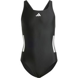 Adidas 3S BLD Badeanzug M&auml;dchen - Gr&ouml;&szlig;e 128 - schwarz