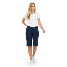 Shorts DEPROC Active "KENORA URBAN Trekkingshorts Damen", Damen, Gr. 36/38 (M), Normalgr&ouml;&szlig;en, navy, 97% Polyester; 3% Elasthan, Hosen Shorts, In melierter Optik