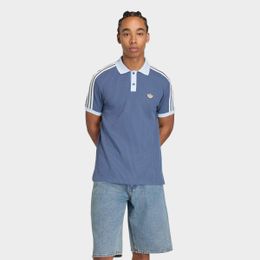 Poloshirt adidas originals "WAFFLE POLO", Herren, Gr. L, preloved ink, Obermaterial: 65% Polyester, 35% Baumwolle, normal, Shirts