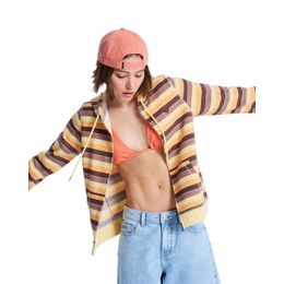 Sweatshirt Roxy "Perfect Stripe", Damen, Gr. M, french roast hey day stripe, Obermaterial: 60% Baumwolle, 40% Polyester., Sweatshirts Sweatshirt