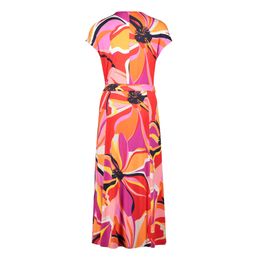 Jerseykleid Betty Barclay "Damen mit Blumenprint", Damen, Gr. 36, Normalgr&ouml;&szlig;en, rot, pink, Obermaterial: 95% Viskose, 5% Elasthan, figurumspielend lang, Kleider Jerseykleid