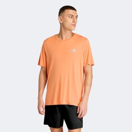 Laufshirt adidas Performance "RUN ESS TEE M", Herren, Gr. L, dusky orange, Obermaterial: 100% Polyester, Shirts Laufshirt