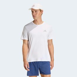 Laufshirt adidas Performance "RUN ESS TEE M", Herren, Gr. XL, wei&szlig;, Obermaterial: 100% Polyester, Rundhals, Shirts Laufshirt