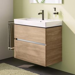 Villeroy & Boch Villeroy & Boch Collaro Waschtisch, evineo ineo5 evo Unterschrank B: 80 cm, 2 Ausz&uuml;ge, mit Griffmulde,, 4A3380R1+BE0724OA,