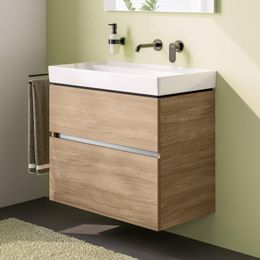 Villeroy & Boch Villeroy & Boch Collaro Waschtisch, evineo ineo5 evo Unterschrank B: 80 cm, 2 Ausz&uuml;ge, mit Griffmulde,, 4A3383R1+BE0724OA,