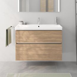 evineo ineo5 evo Unterschrank B: 98 cm, 2 Ausz&uuml;gen, mit Griffmulde, f&uuml;r Villeroy & Boch Avento; Collaro & Subway 3.0 Waschtisch,, BE0725OA,